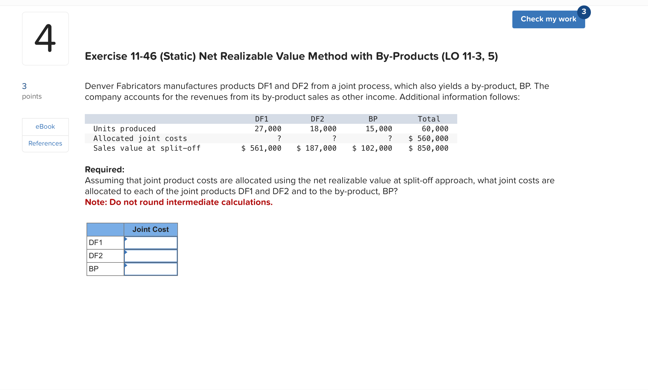 Solved . ﻿Exercise 11-46 (Static) ﻿Net Realizable Value | Chegg.com