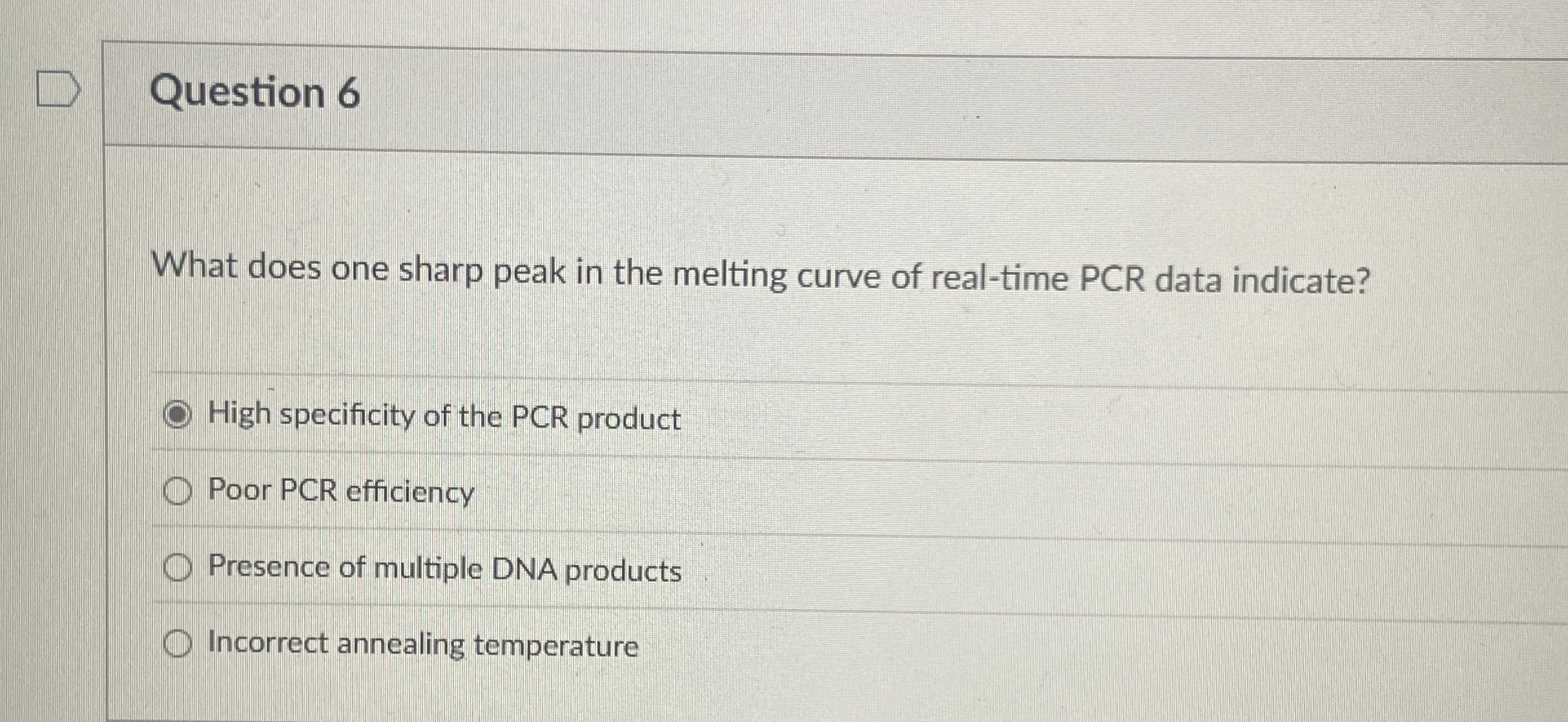 Solved Question 6What does one sharp peak in the melting | Chegg.com