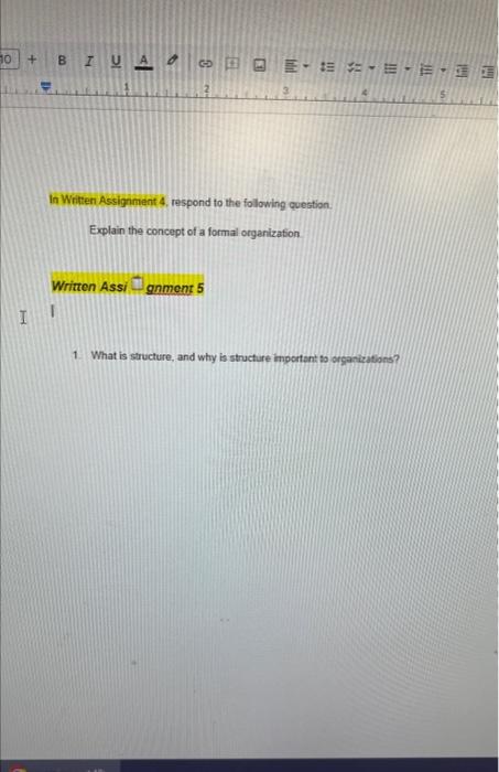 Solved In Writen Assignment 4, respond to the following | Chegg.com