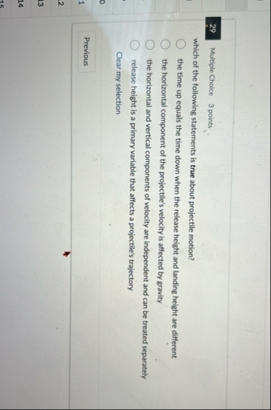 Solved 29Multiple Choice 3 ﻿pointswhich of the following | Chegg.com