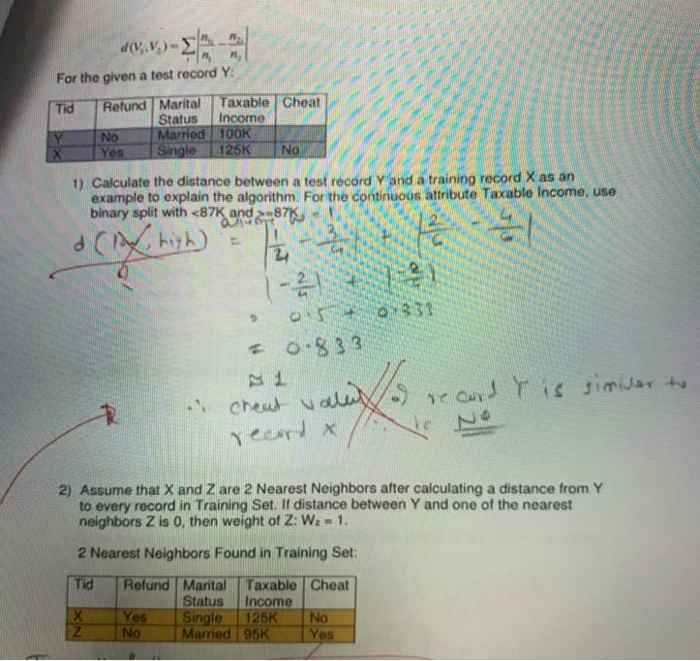 5. Explain briefly in steps how K Nearest Neighbor | Chegg.com