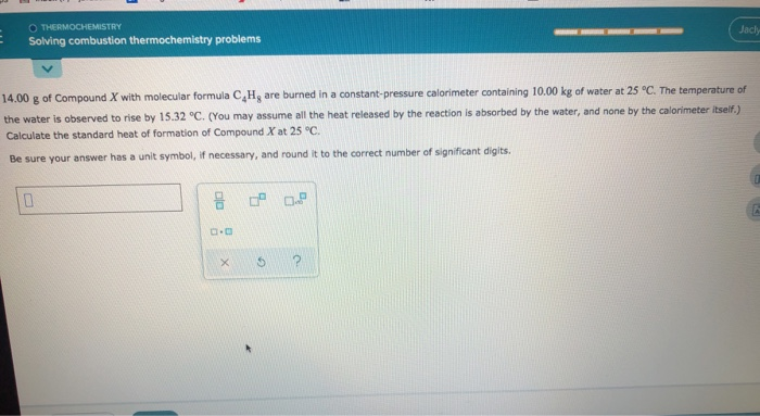 Solved OTHERMOCHEMISTRY Solving combustion thermochemistry | Chegg.com