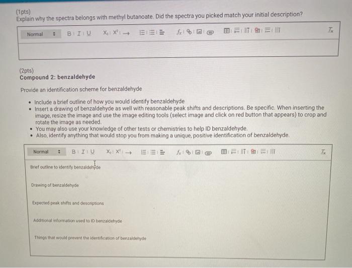 Solved Data And Report Submission - NMR Spectroscopy (28pts) | Chegg.com