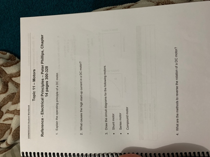 Solved UEENEEG101A Student Workbook Topic 11 - Motors | Chegg.com