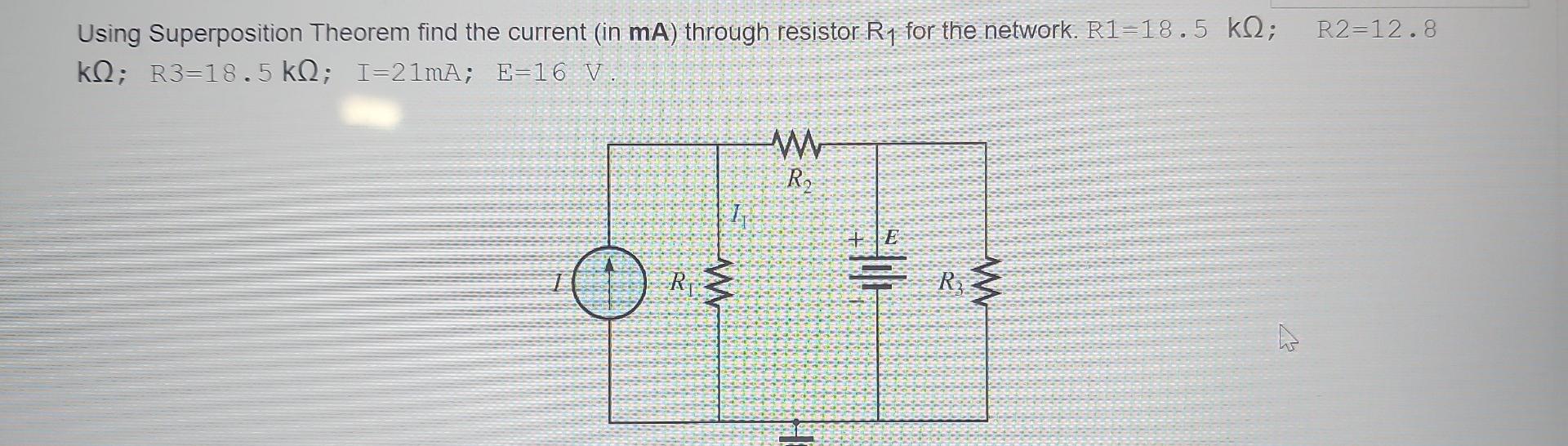Solved Using Superposition Theorem Find The Current In Ma