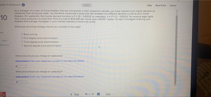 Solved apter 11 Homework Help Save & El S 10 As a manager of | Chegg.com