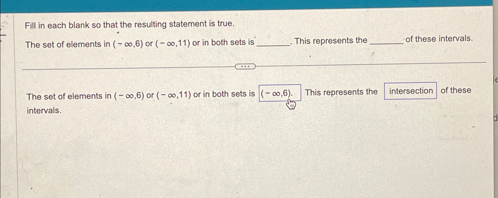 Solved Fill in each blank so that the resulting statement is | Chegg.com
