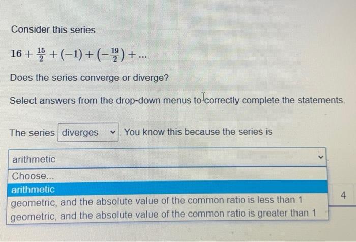 Solved Answer bith drop down menus. First one is either | Chegg.com