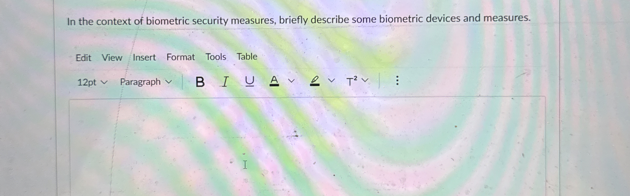 Solved In the context of biometric security measures, | Chegg.com