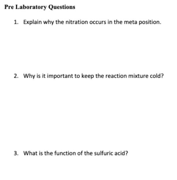 Solved Nitration of Benzaldehyde Virtual Lab Purpose: For | Chegg.com
