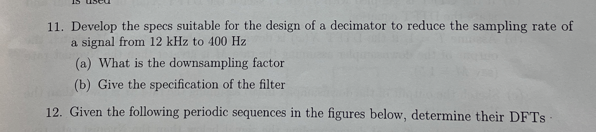 Solved Develop the specs suitable for the design of a | Chegg.com