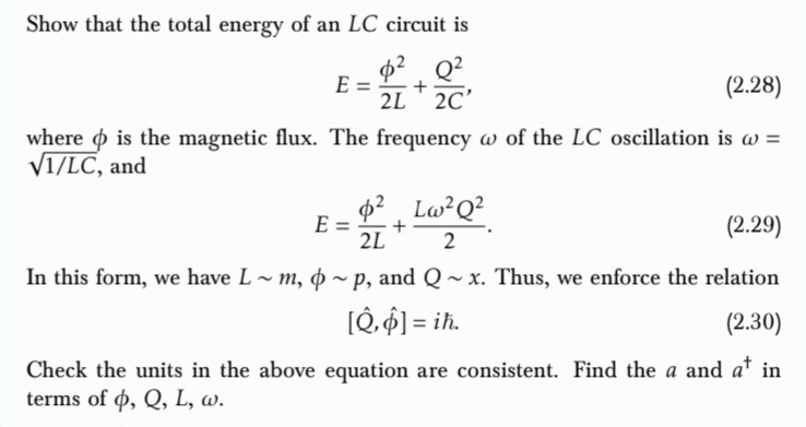 Show that the total energy of an LC ﻿circuit | Chegg.com