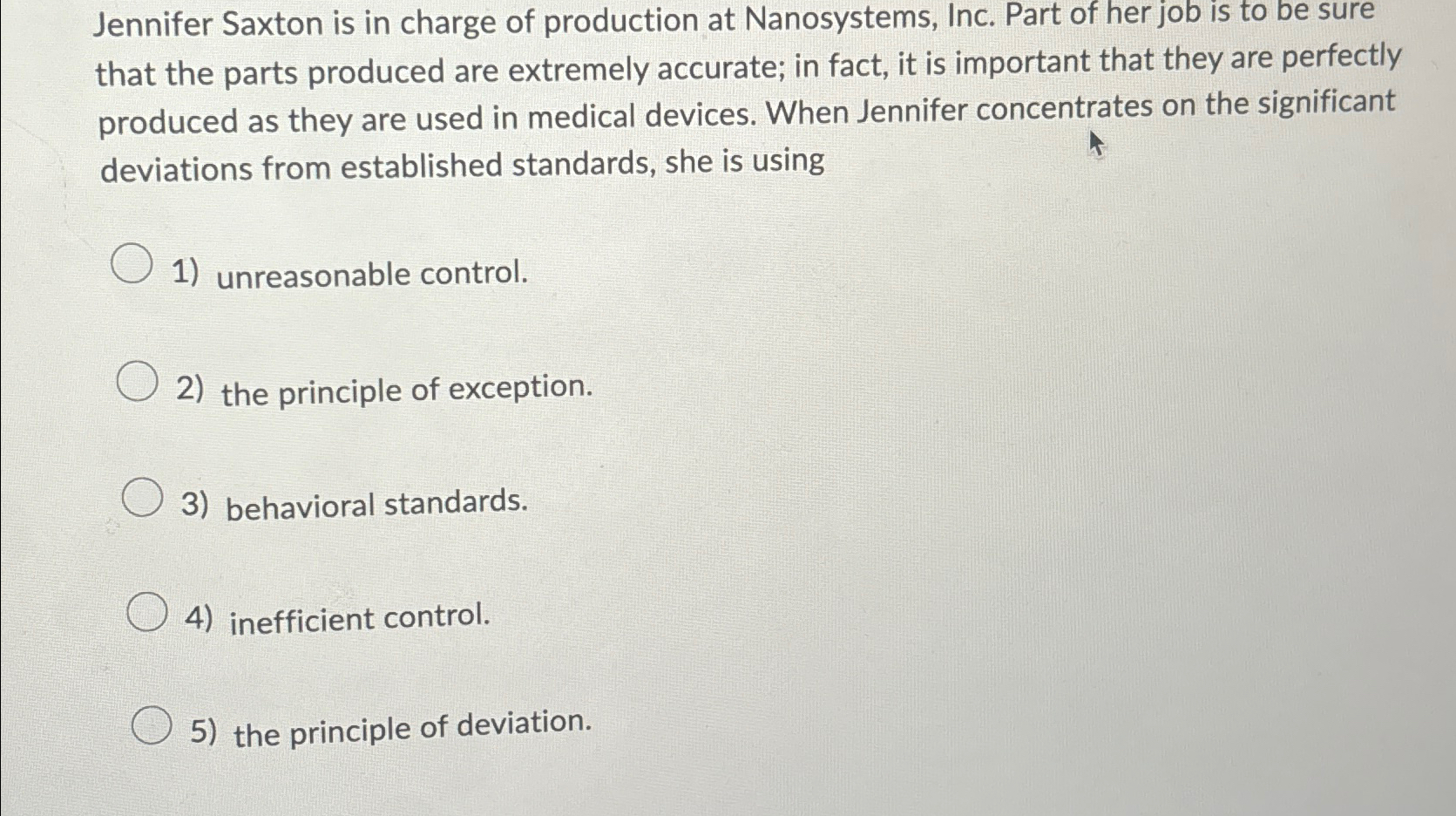 Solved Jennifer Saxton is in charge of production at | Chegg.com