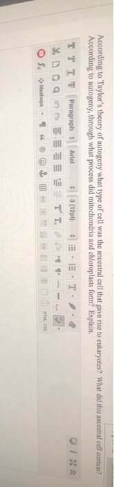 Solved According to Taylor's theory of autogeny what type of | Chegg.com