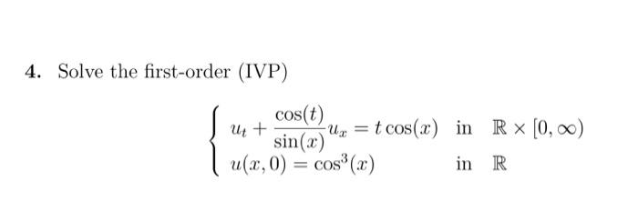 Solved 4. Solve the first-order (IVP) | Chegg.com
