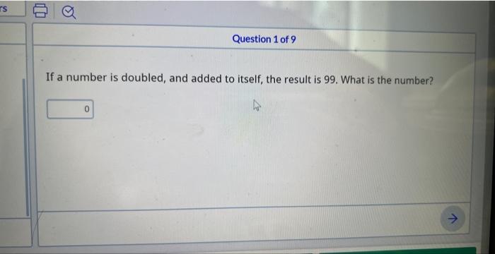Solved If a number is doubled, and added to itself, the | Chegg.com