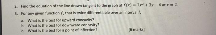 Solved 2. Find the equation of the line drawn tangent to the | Chegg.com