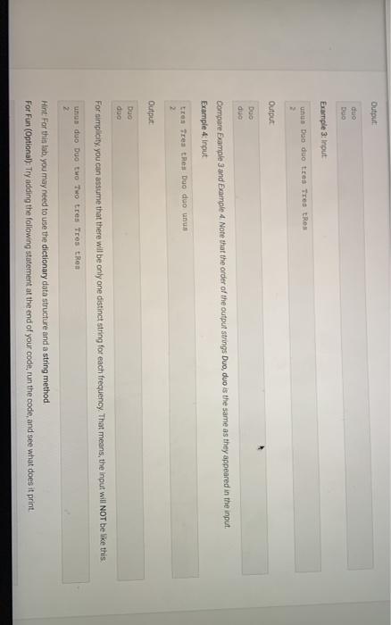 Solved 8.17 LAB: Strings of a Frequency Write a program that | Chegg.com
