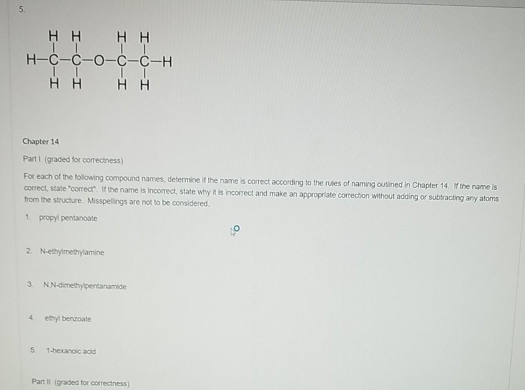 Solved Partl (graded for correctness) For each of the | Chegg.com