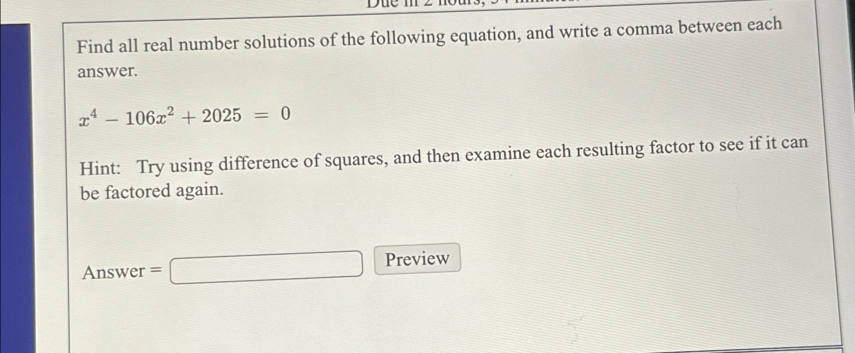 Solved Find all real number solutions of the following | Chegg.com