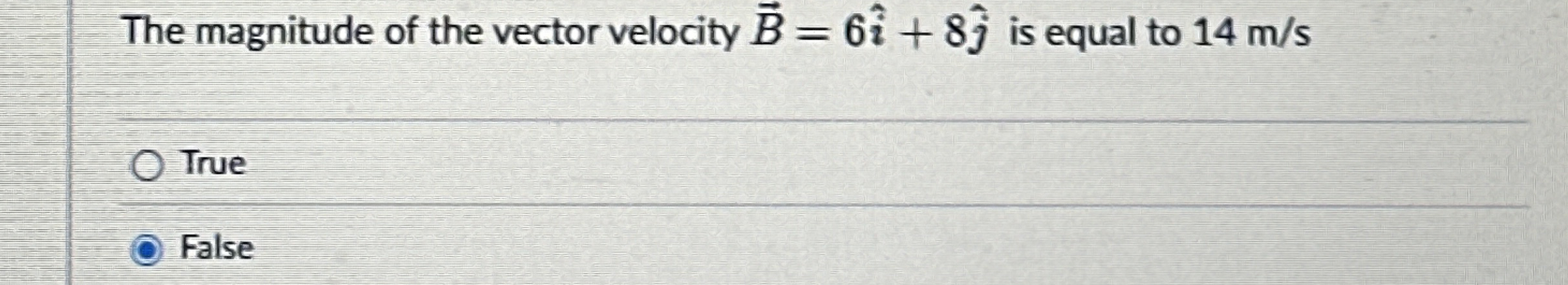 Solved The magnitude of the vector velocity | Chegg.com