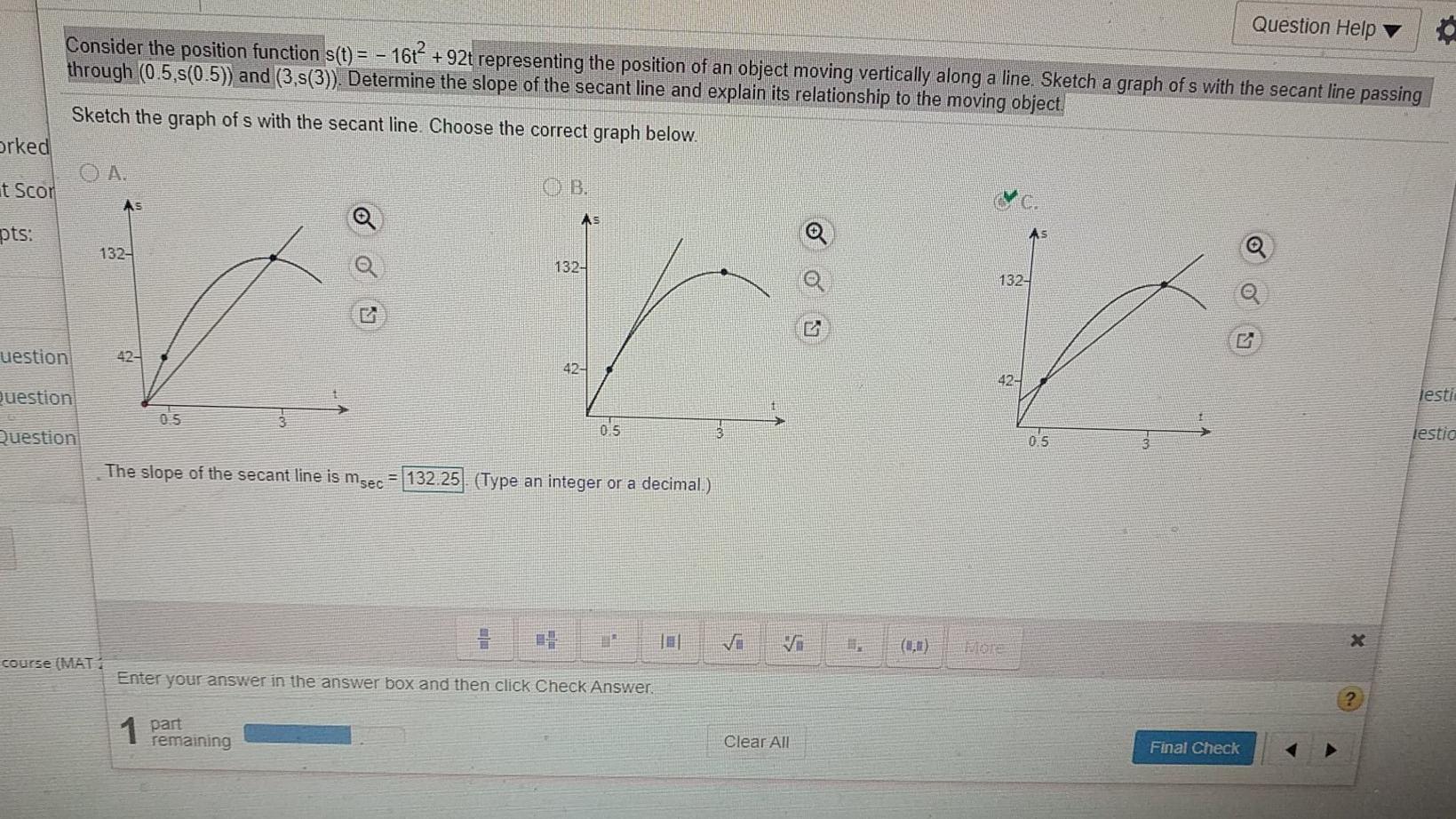 Solved Consider the position function representing the | Chegg.com