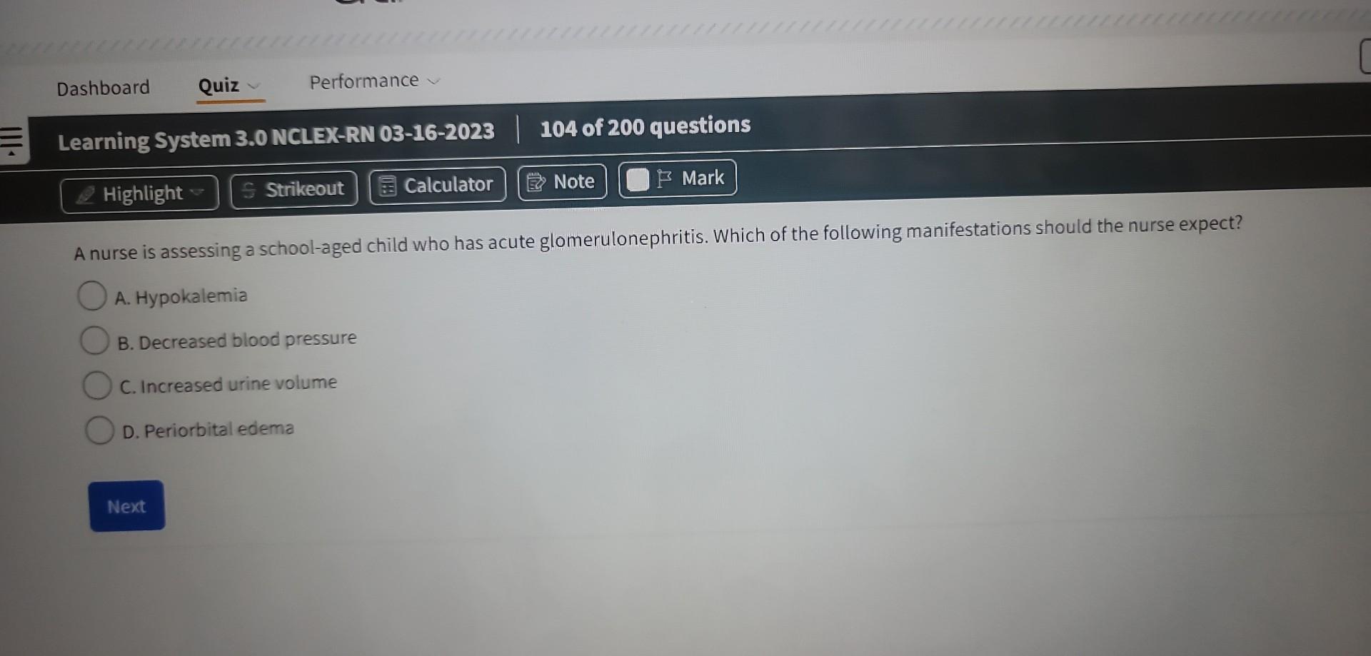 Solved A nurse is assessing a school-aged child who has | Chegg.com