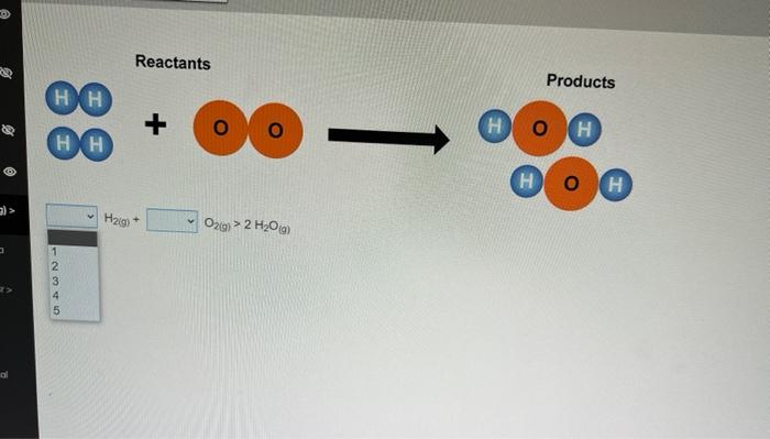 Solved Reactants (H) H (H) H | Chegg.com