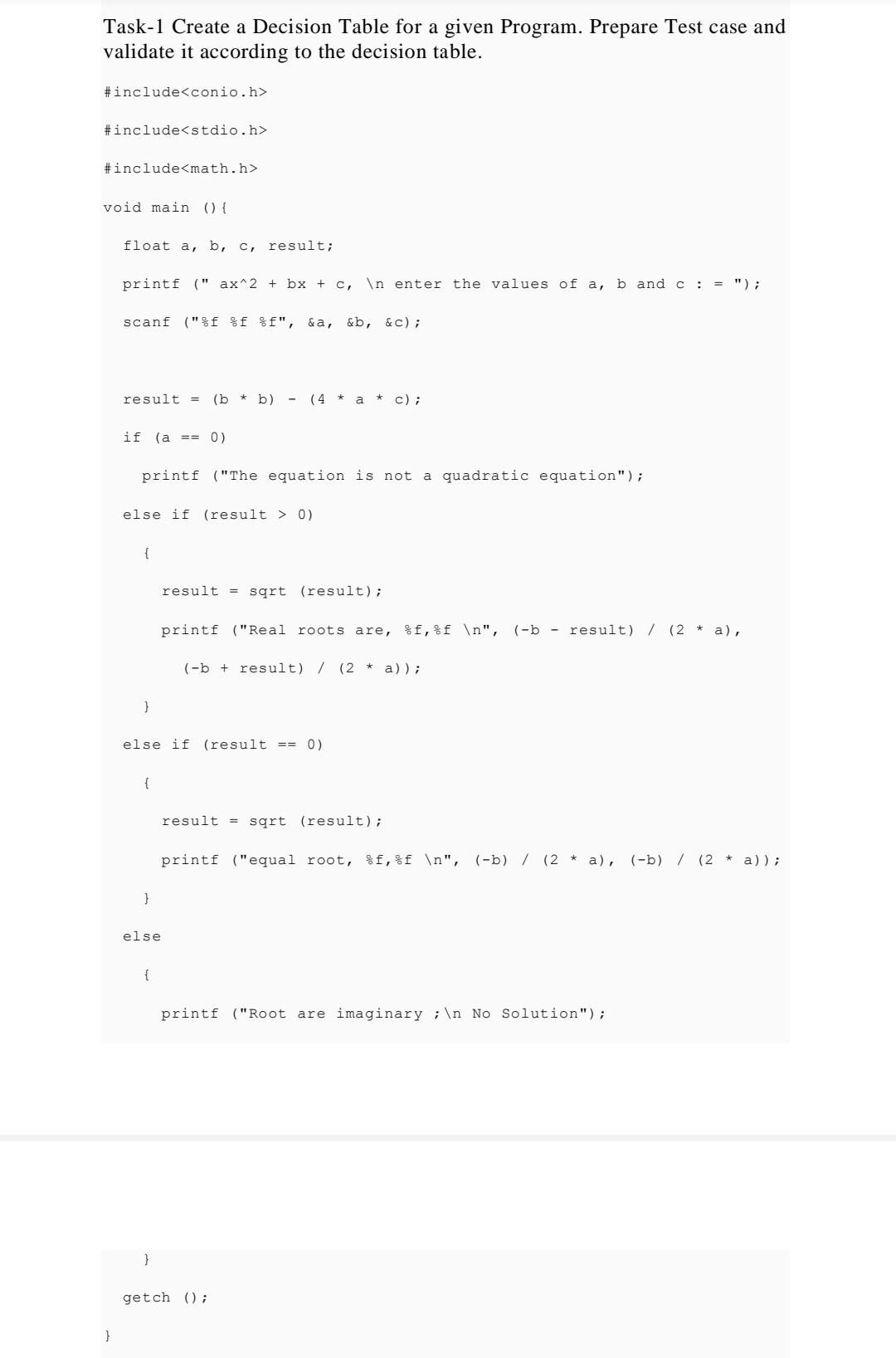Solved validate it according to the decision table. | Chegg.com