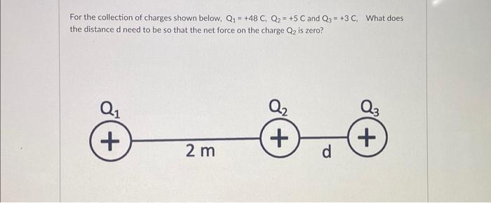 Solved For the collection of charges shown below, | Chegg.com