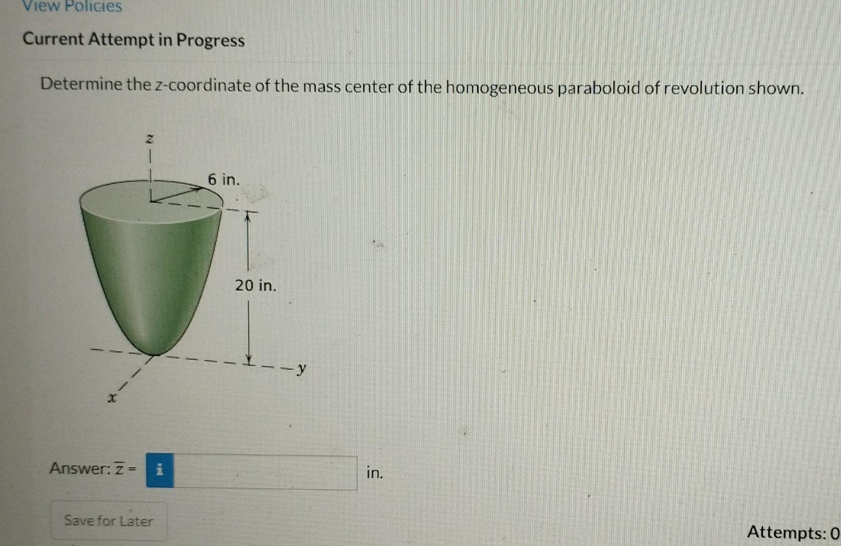 Solved Current Attempt in Progress Determine the | Chegg.com