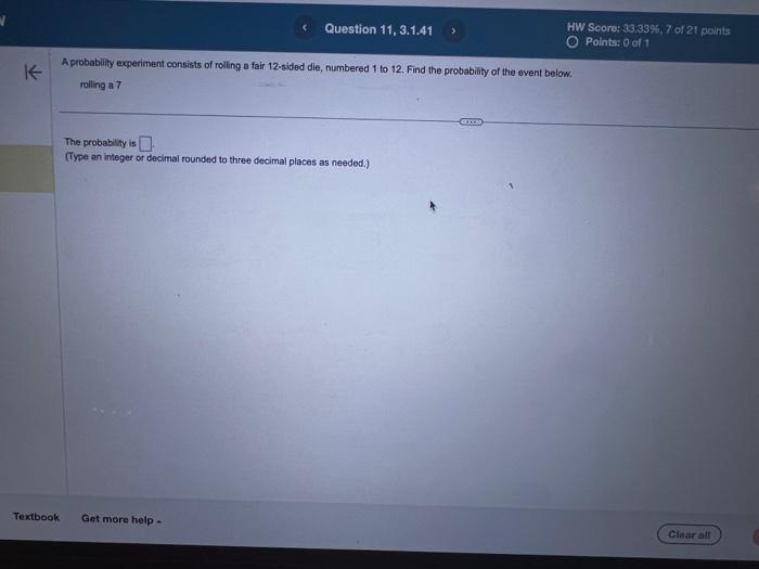 Solved A probability experiment consists of rolling a fair | Chegg.com
