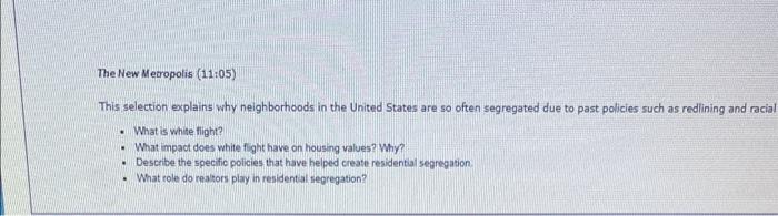 What is white flight?What impact does white flight | Chegg.com