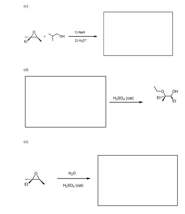 Solved 2) Draw the missing reagent, reactant, or product in | Chegg.com