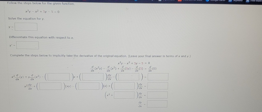 Solved Follow the steps below for the given | Chegg.com