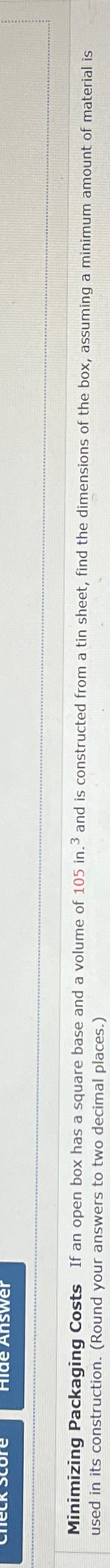 Solved used in its construction. (Round your answers to two | Chegg.com