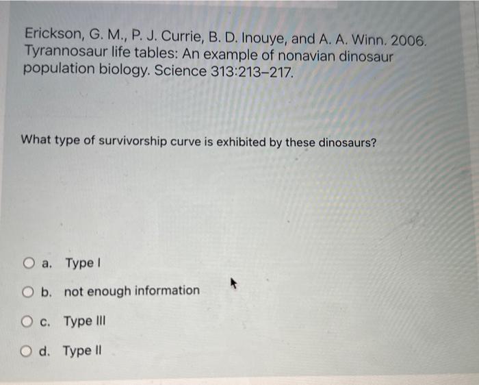 Solved Use this graph for question 5 and 6: The survivorship | Chegg.com