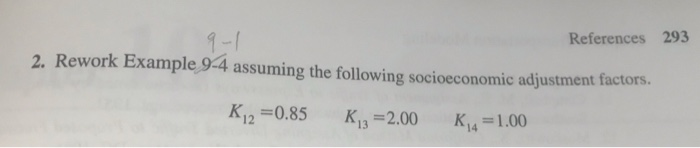 References 293 2. Rework Example 9-4 assuming the | Chegg.com