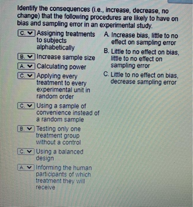 Solved Identify the consequences (i.e., increase, decrease, | Chegg.com