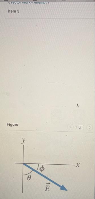 Solved Item 3 FigureWhat is the x-component of vector E in | Chegg.com