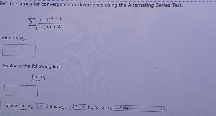 Solved Test the series for convergence or divergence using | Chegg.com