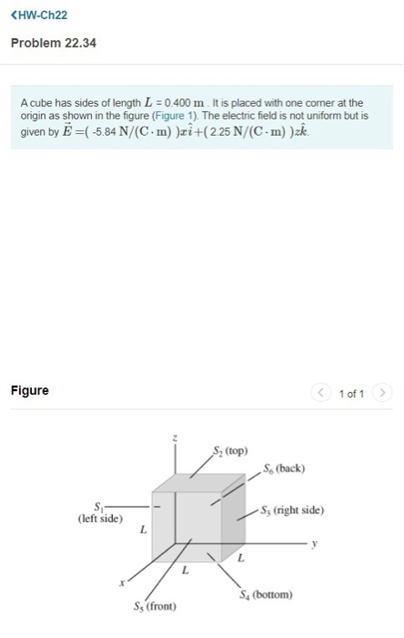 Solved CHW-22 Problem 22.34 2018 Acube has seen 200 is | Chegg.com