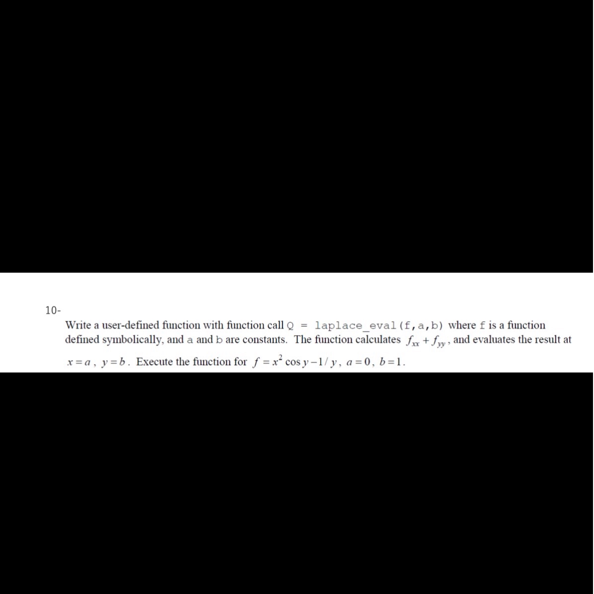 In Matlabwrite A User Defined Function With Function