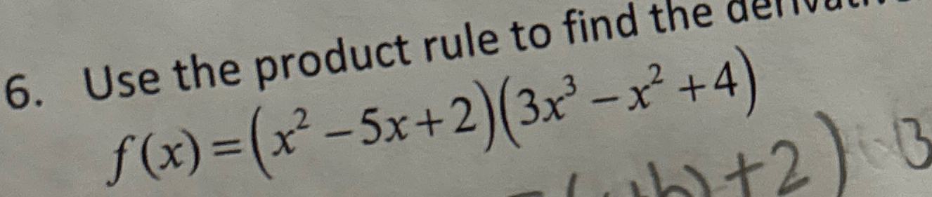 Solved Use the product rule to find | Chegg.com