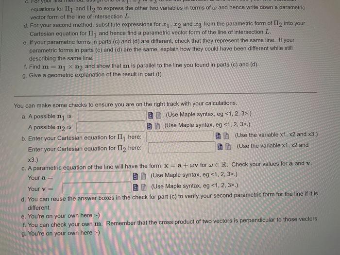 Solved In this question you will find the intersection of | Chegg.com