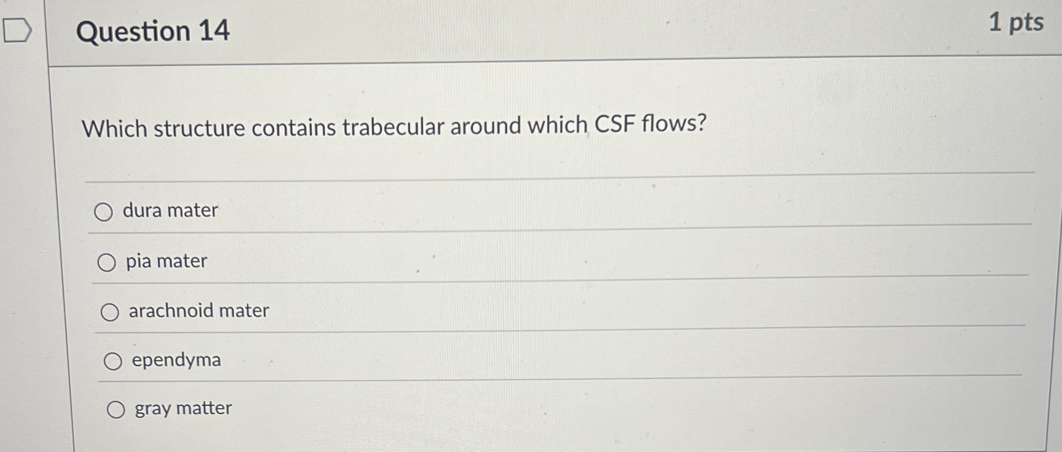 Solved Question 141 ptsWhich structure contains trabecular | Chegg.com Solved Question 141 ptsWhich structure contains trabecular | Chegg.com