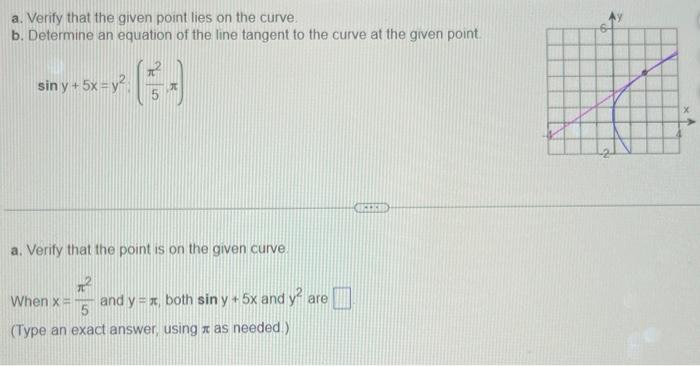 Solved please answer a and bA says to verify the given point | Chegg.com