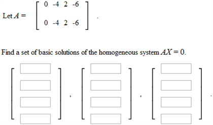 Solved Let A = Find a set of basic solution of the | Chegg.com