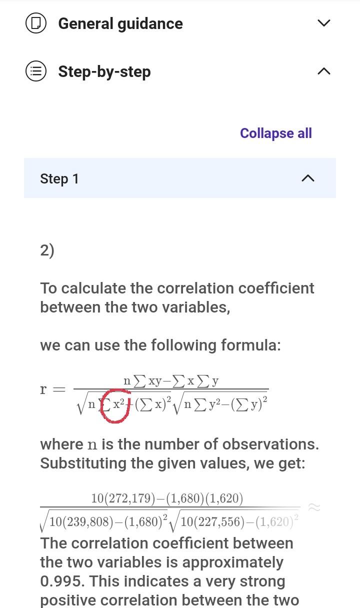 Solved 2) To calculate the correlation coefficient between | Chegg.com