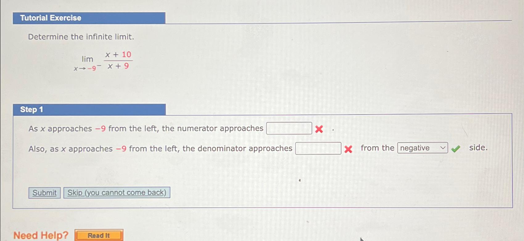 Solved Tutorial ExerciseDetermine the infinite | Chegg.com